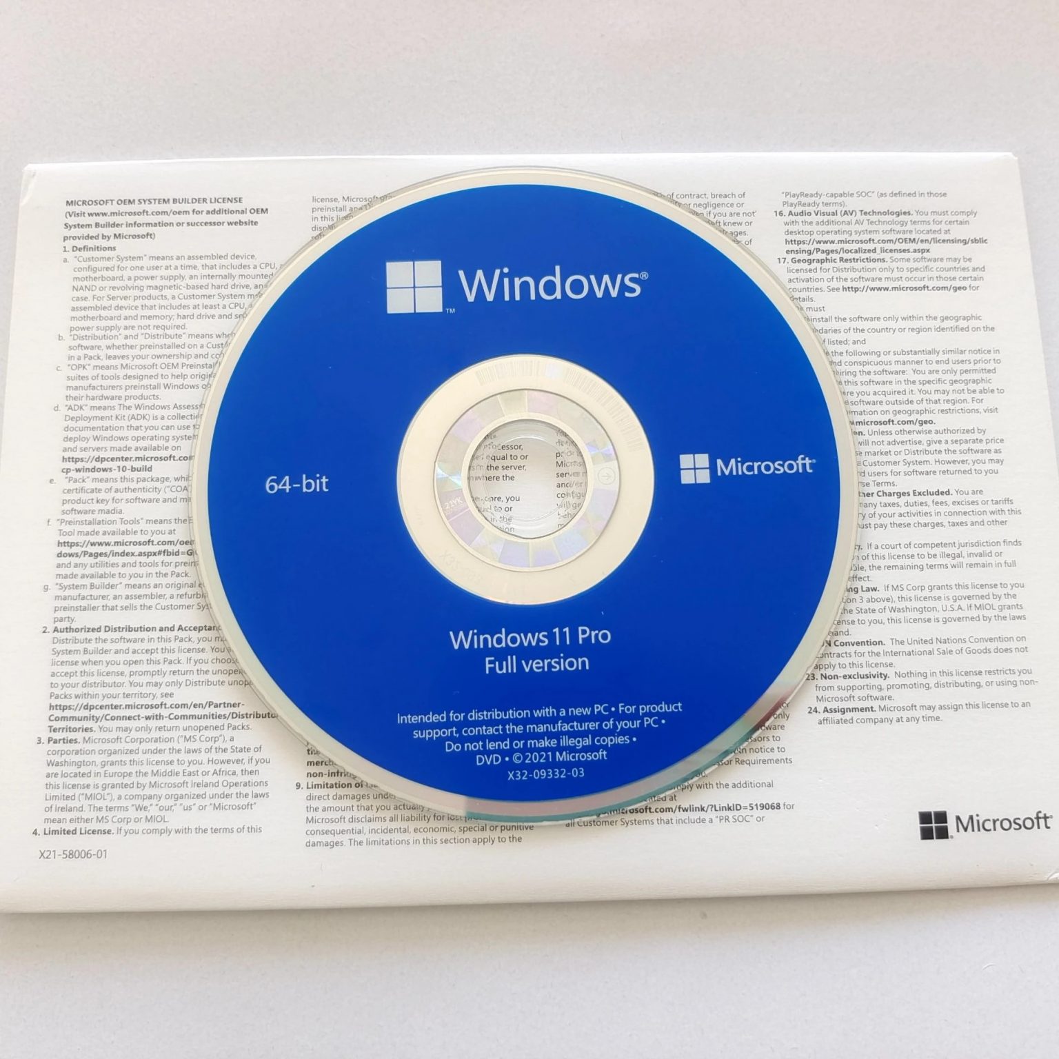Windows 11 Pro - DVD - Vitalício - Mister Softwares