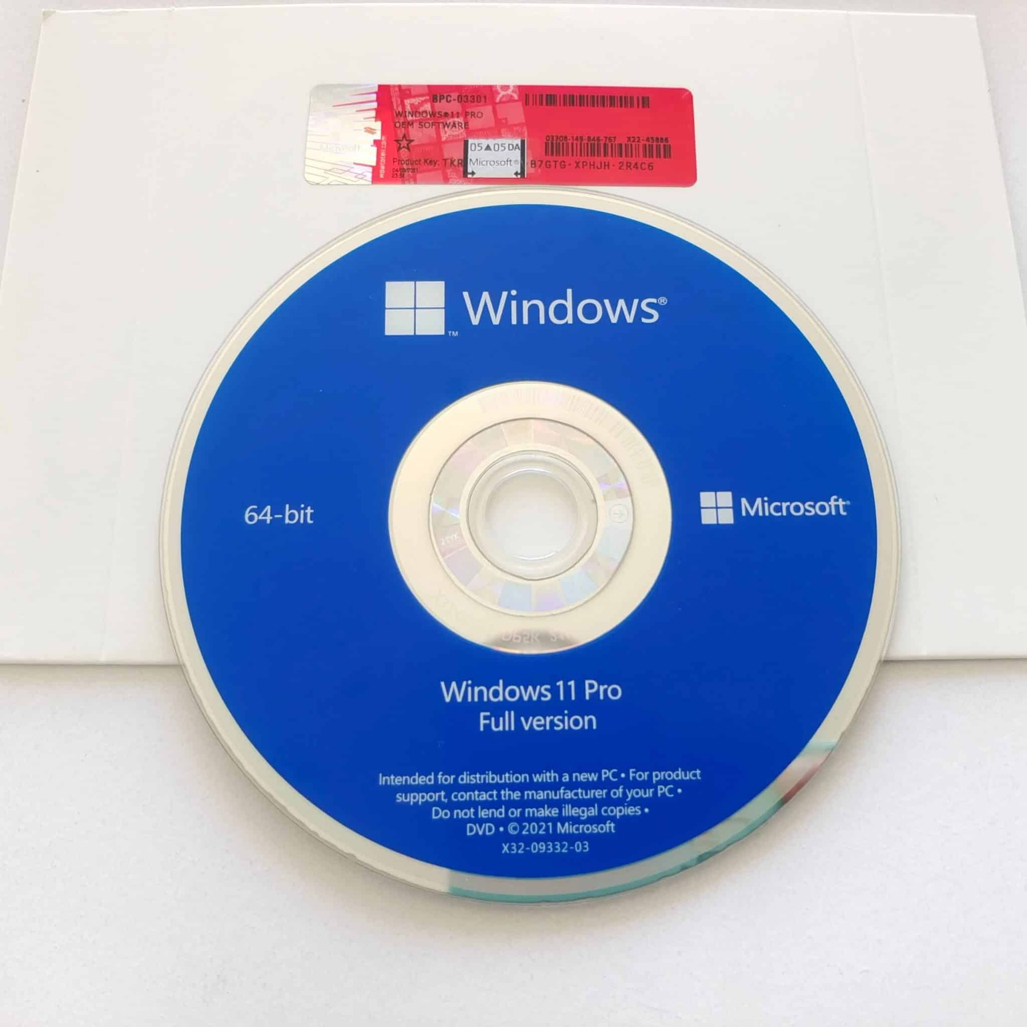 Windows 11 Pro - DVD - Vitalício - Mister Softwares